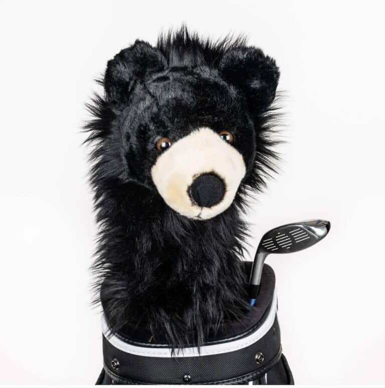 Daphne's Black Bear Headcover Oversized Driver Cover
